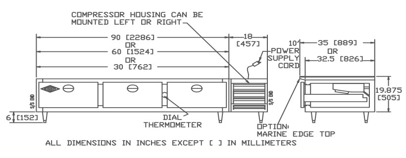 Low Height: Self-Contained Low Height One-Section Freezers | Utility ...
